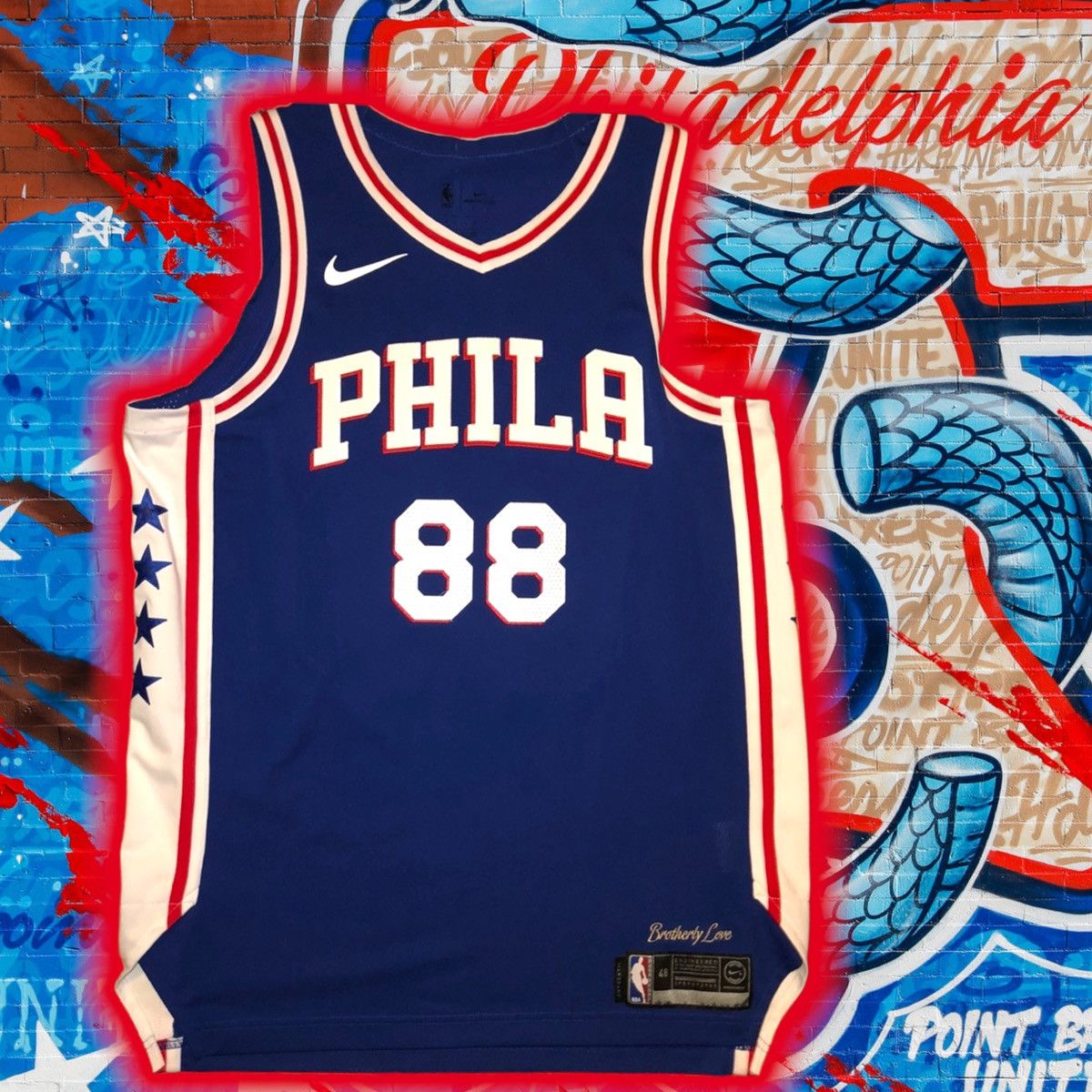 NBA × Nike Crack Era “88” Custom Philadelphia 76ers Jersey Bundle🏀 ...