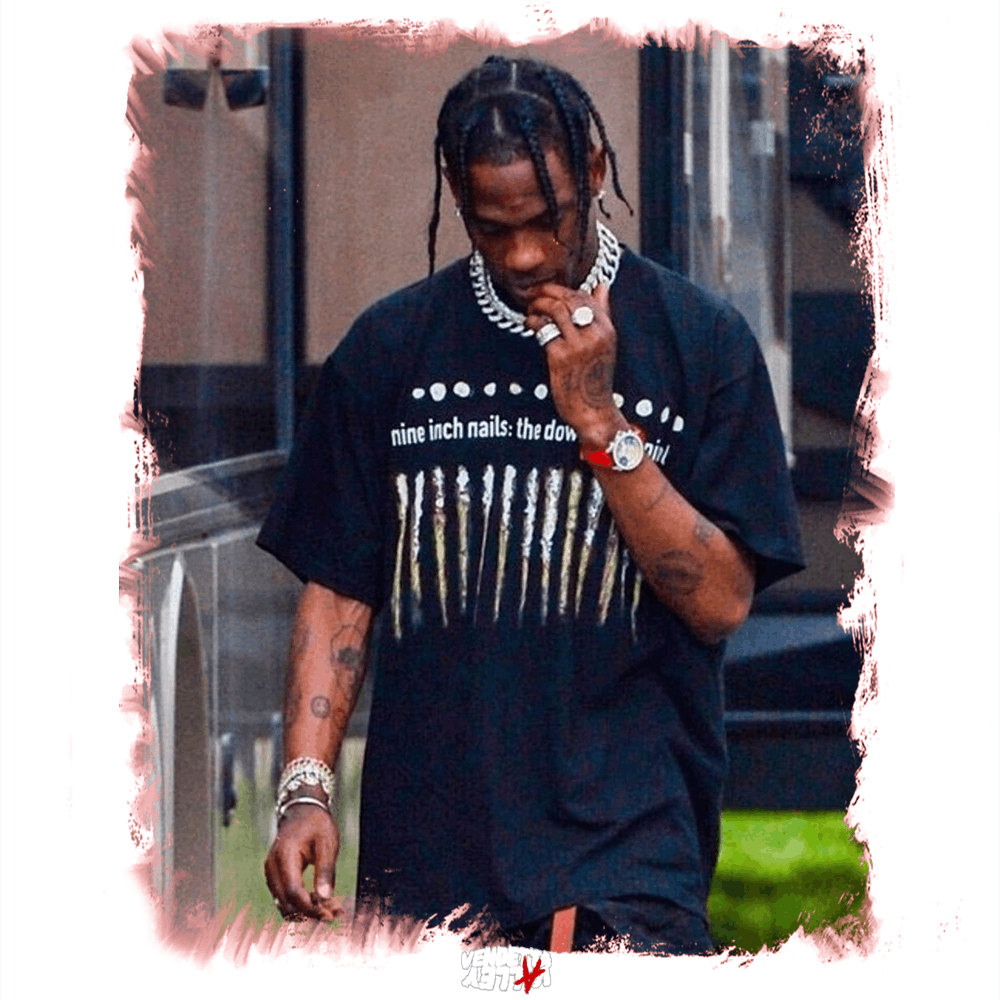 Band Tees × Rap Tees × Vintage Travis scott nine inch nails t shirt ...