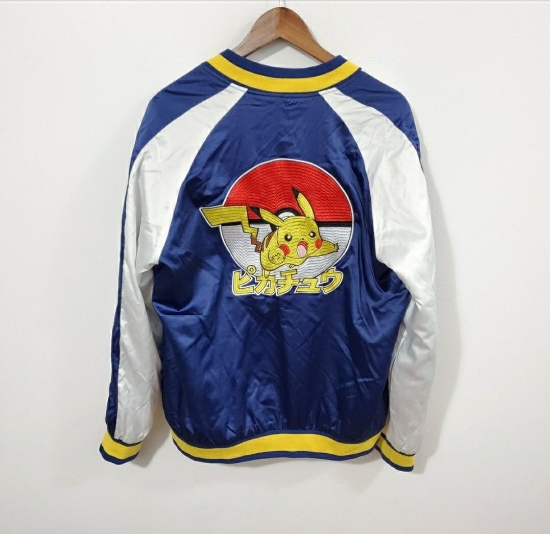 Japanese Brand × Pokemon Pokemon Trainer Patch Bomber Jacket Blue ...