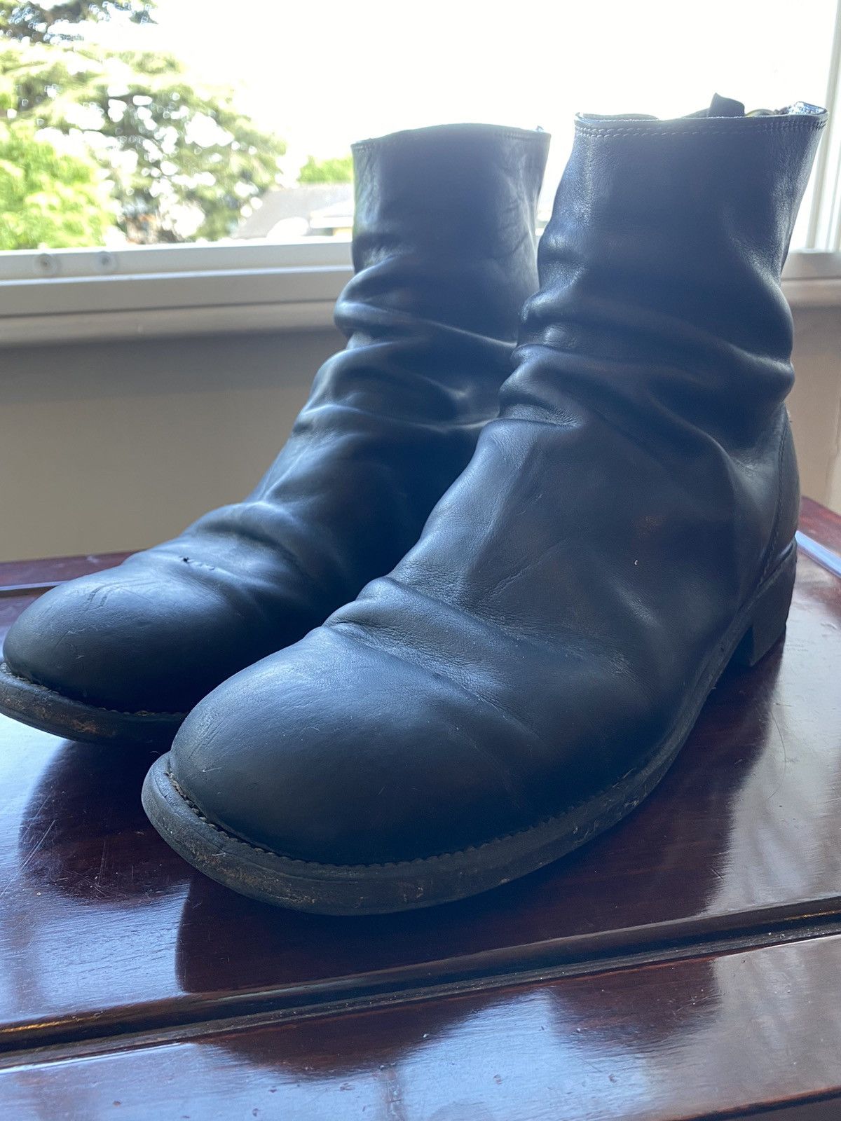 Guidi 986 Black Lined Horse Backzip Boots | Grailed
