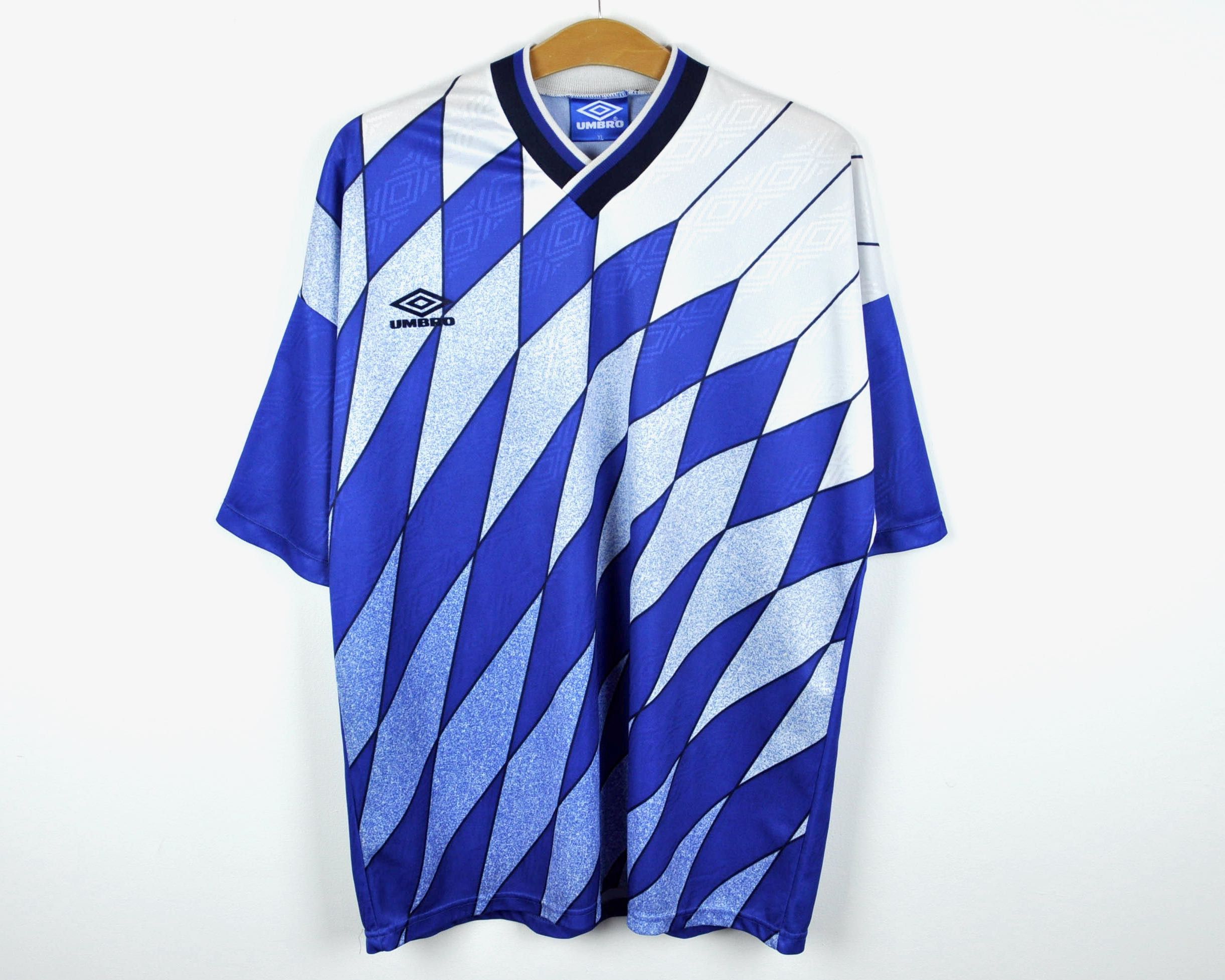 Umbro × Vintage 90's Umbro Soccer Jersey Shirt Football Diamond Pattern ...