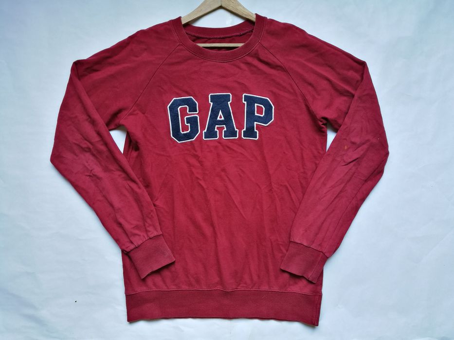 Vintage Gap Sweatshirt Big Logo Red Colour | Grailed