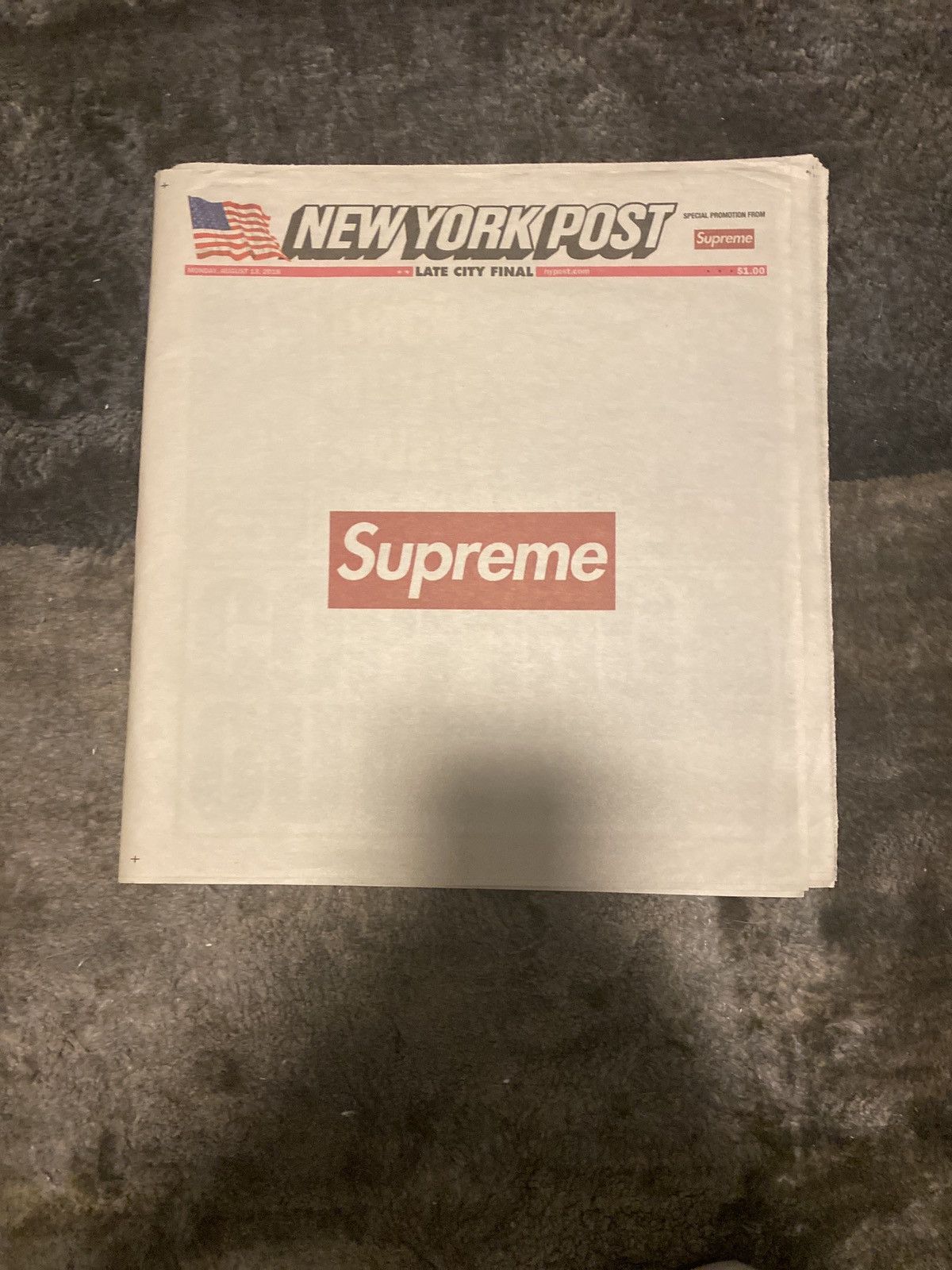 Supreme Supreme New York Post Newspaper Late City Final Edition | Grailed
