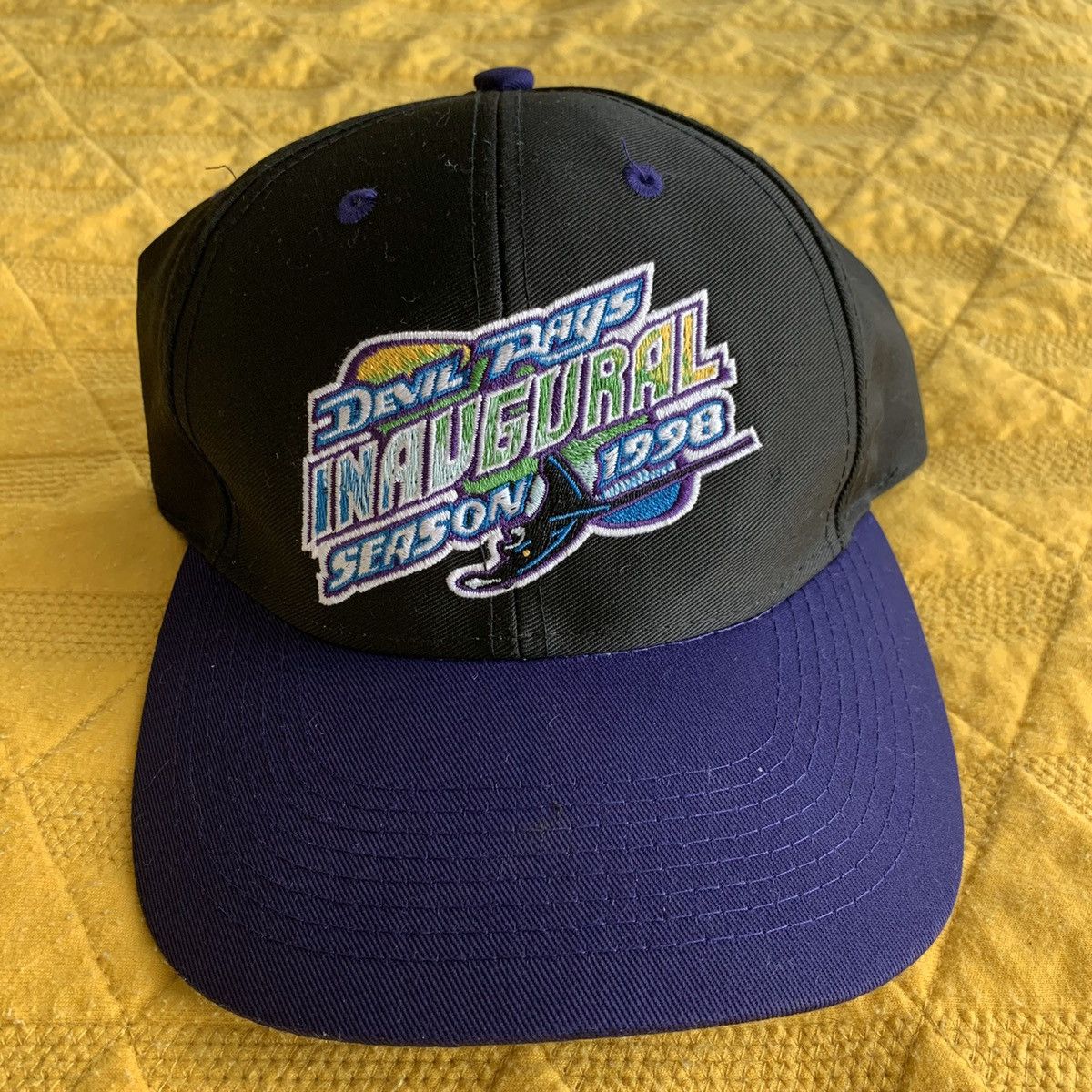 Logo 7 × Vintage Rare vintage snapback devil rays inaugural season ...
