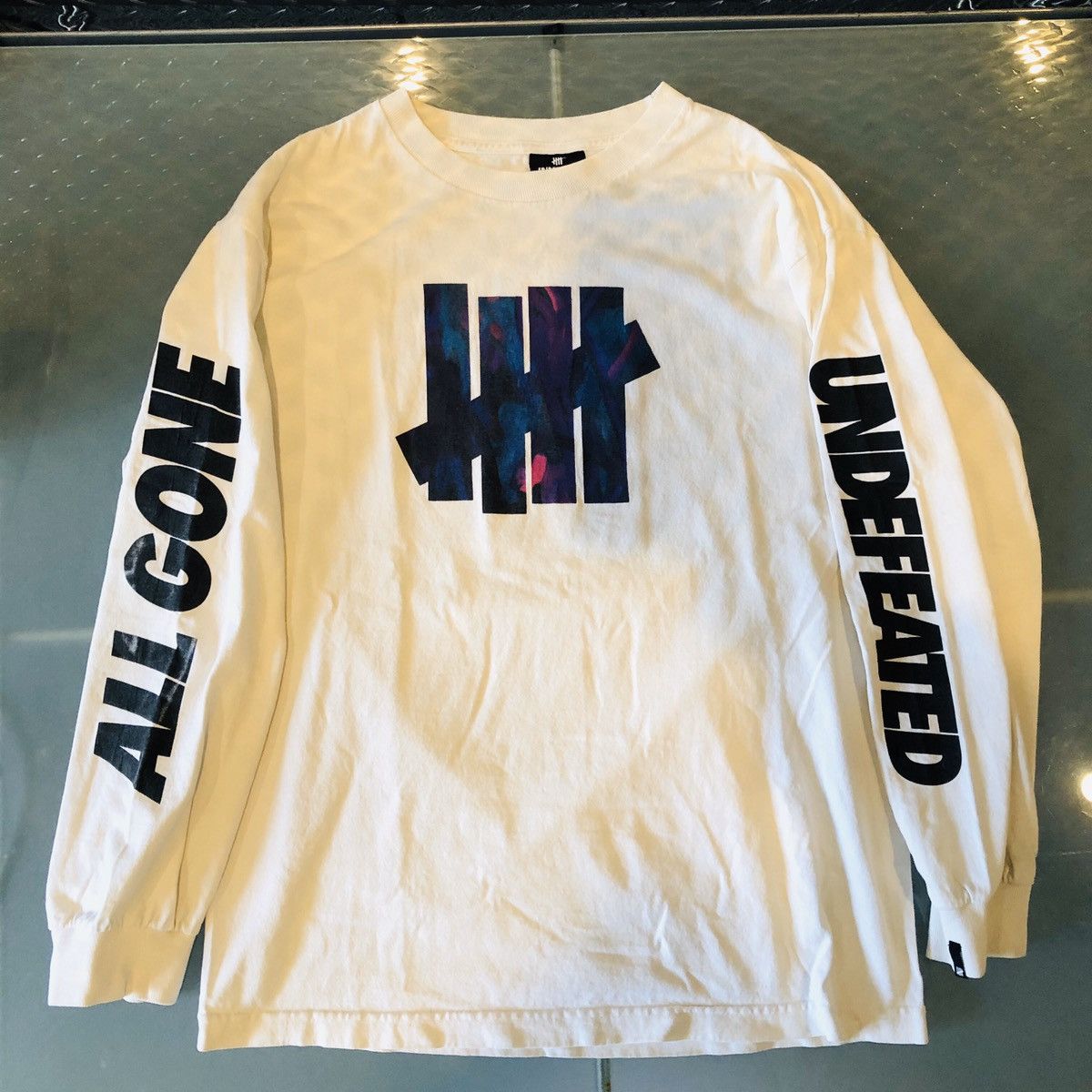 All Gone × Undefeated × Vintage Undefeated All Gone Logo Long Sleeve ...