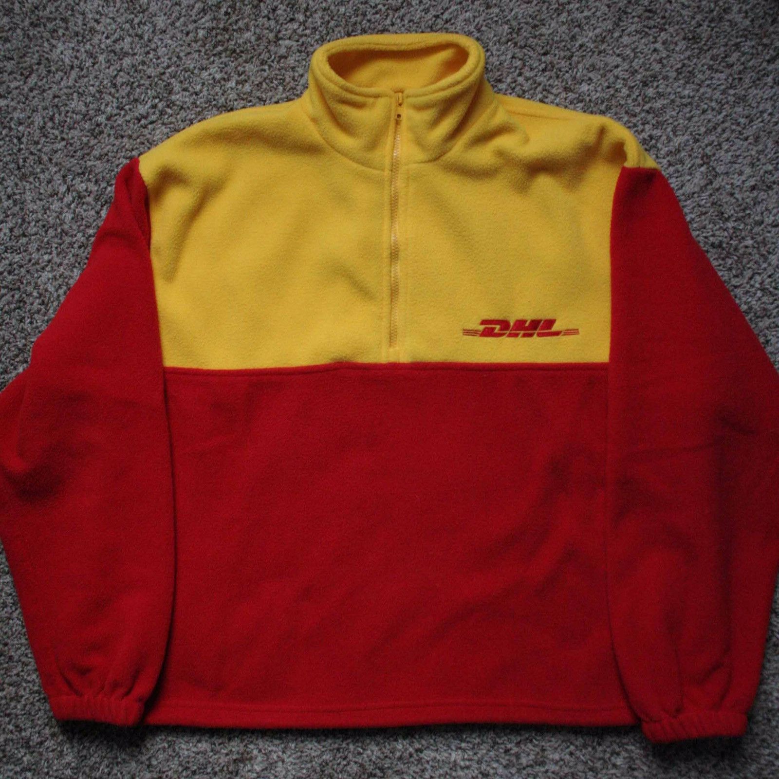Vintage DHL Fleece Quarter Zip | Grailed