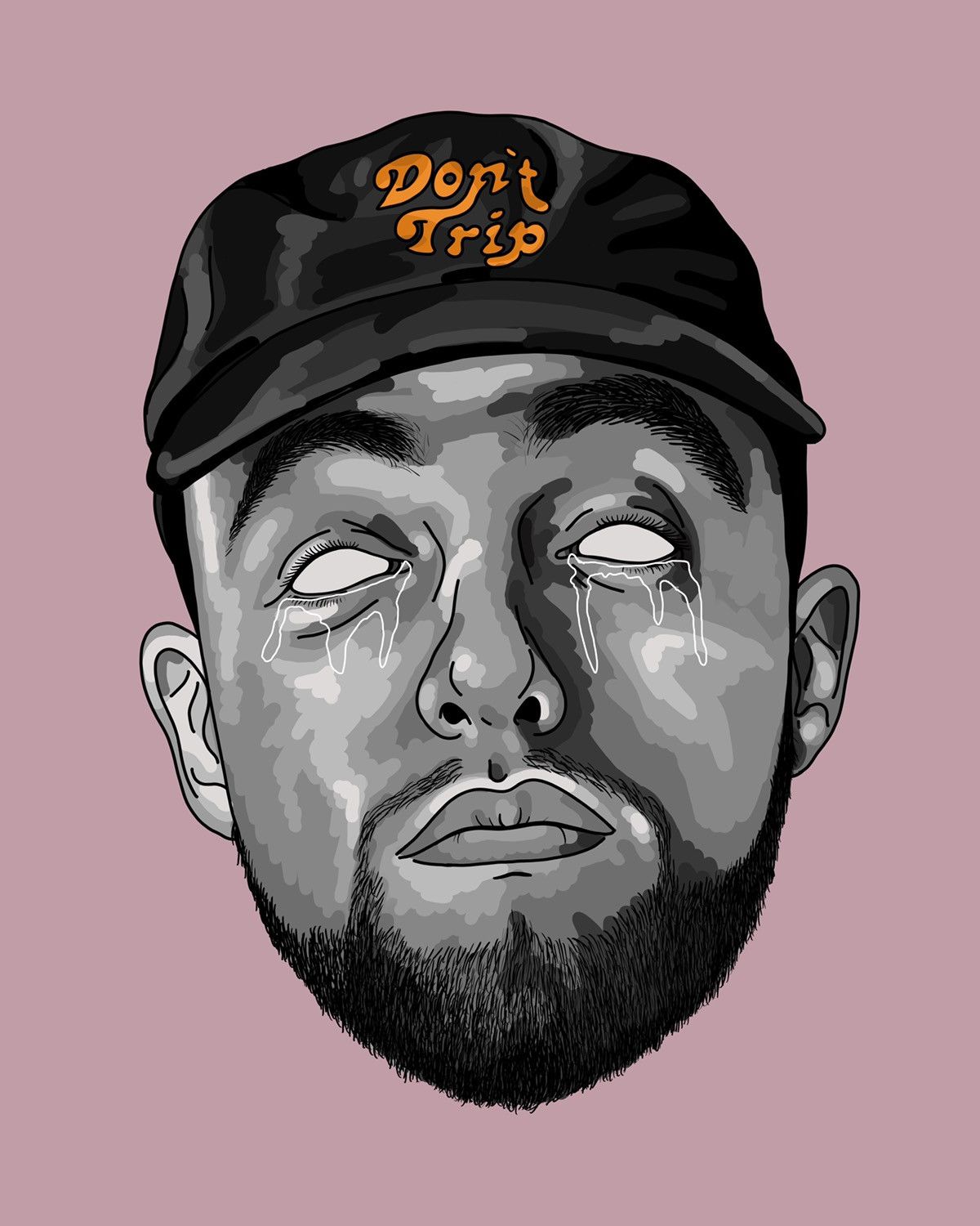 Art Mac Miller original art Instagram: kwd.art | Grailed