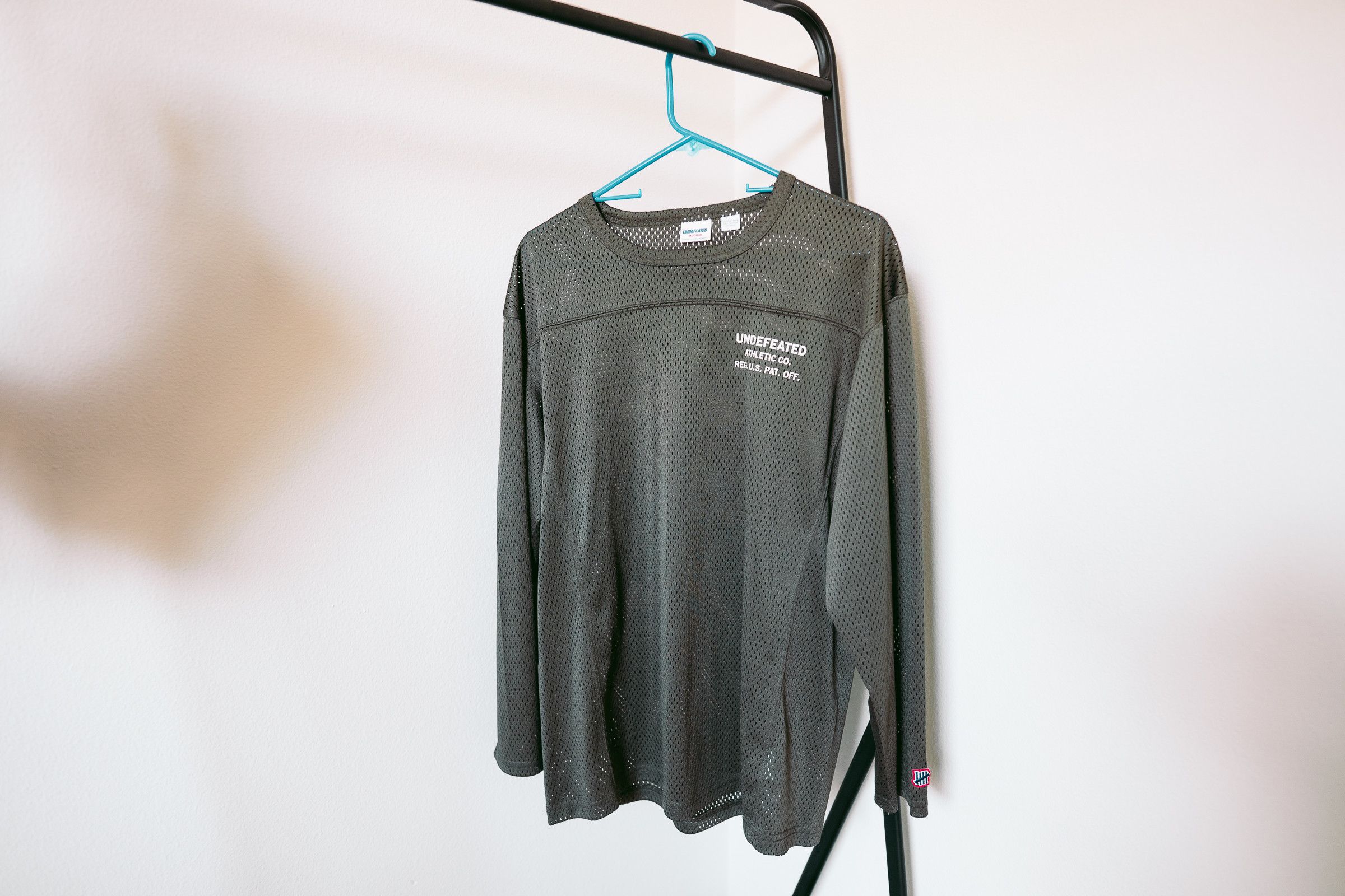 Undefeated undefeated Olive Green Mesh Long Sleeve Jersey | Grailed