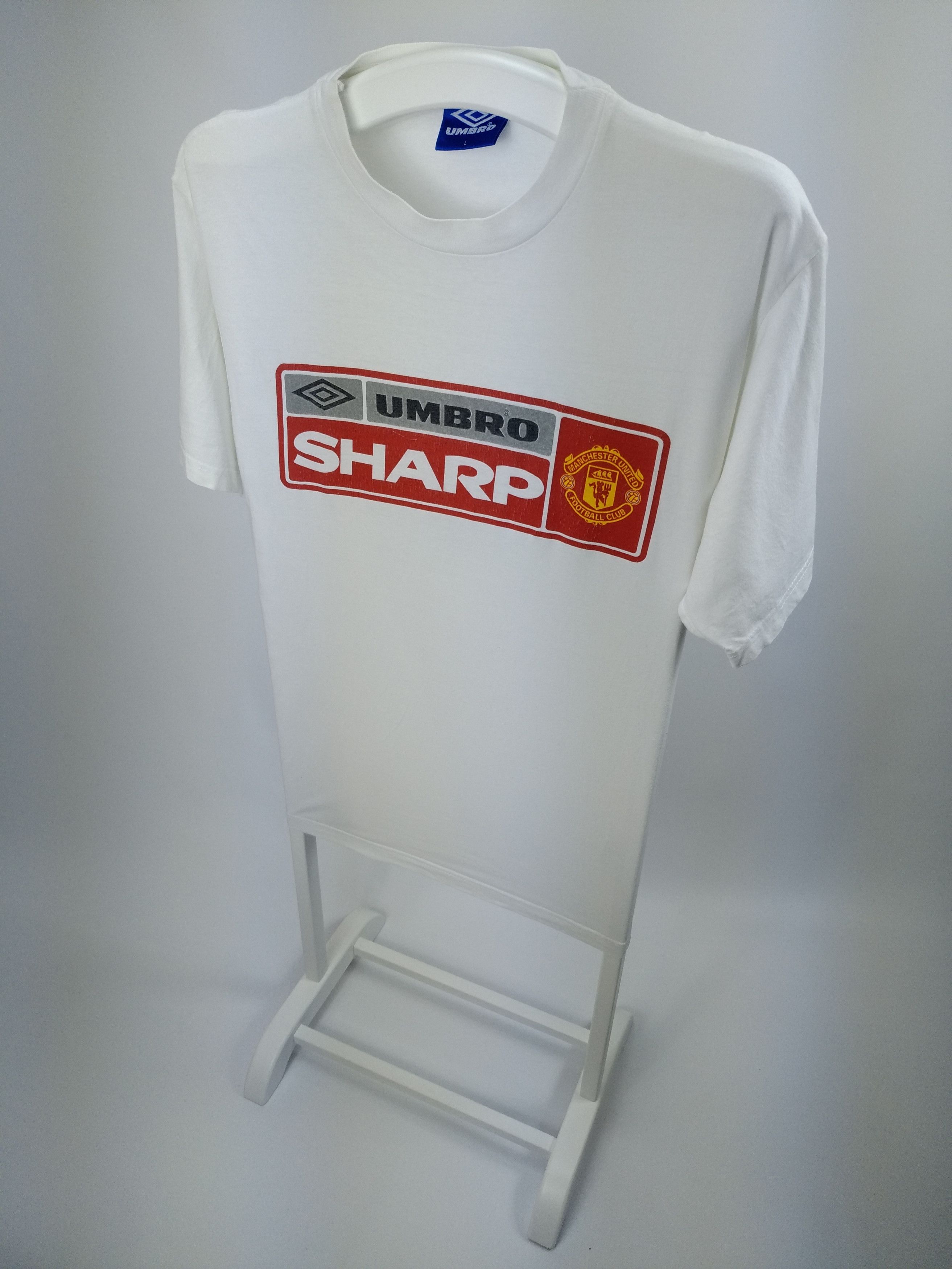 Vintage 1998 Umbro Sharp Manchester United T-Shirt | Grailed