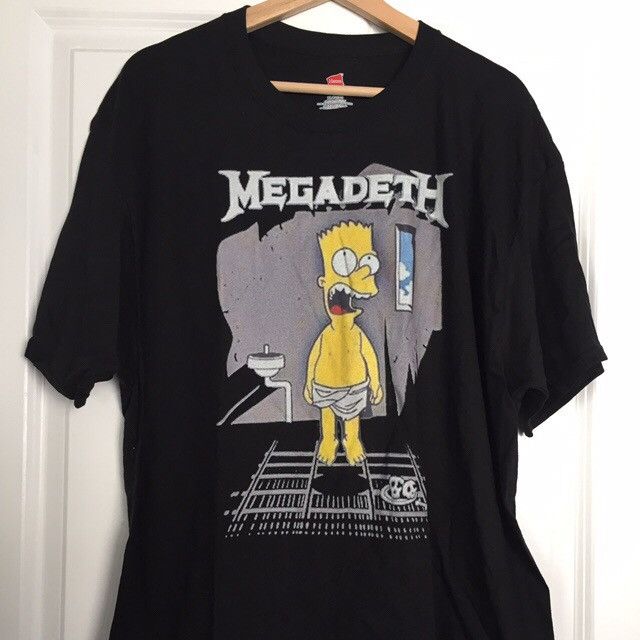 Bleach Goods Bart Simpson x Megadeth T-shirt | Grailed
