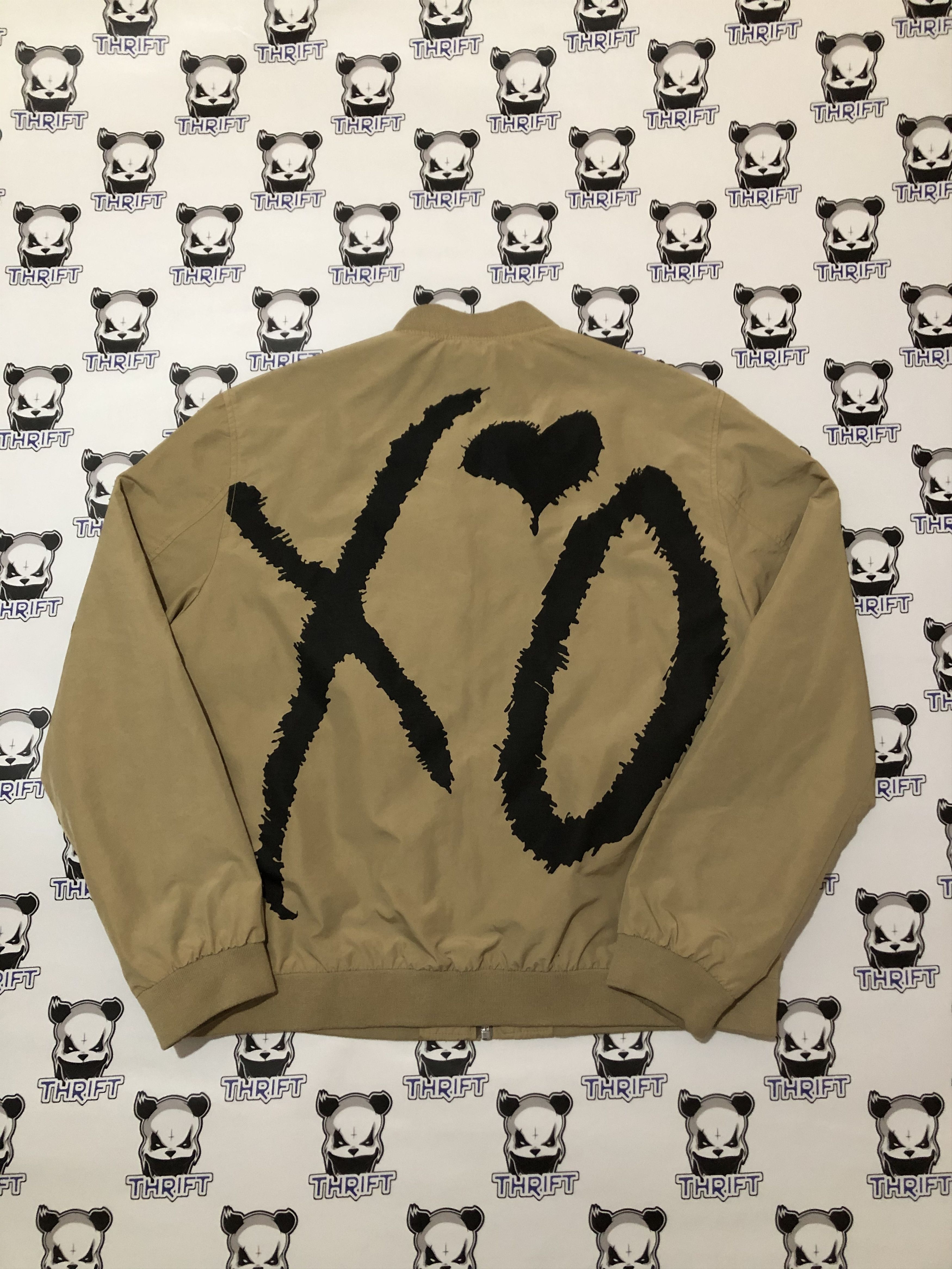 H&M × The Weeknd H&M x The Weeknd Beige XO bomber jacket | Grailed