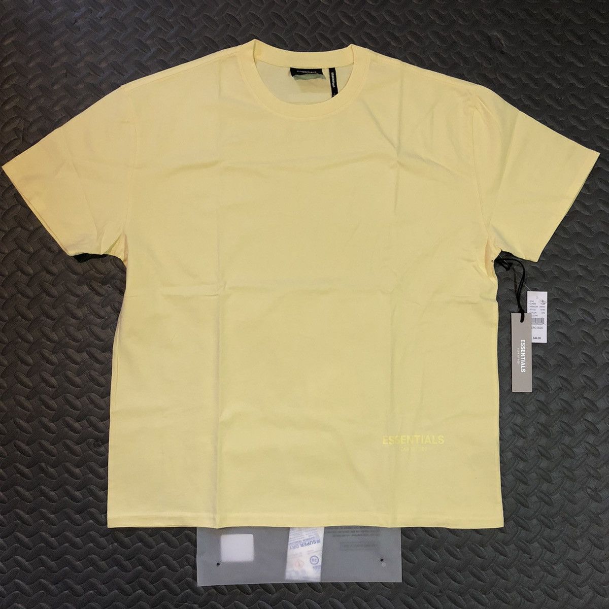 FOG × Fear of God × Pacsun Fear of God Essentials Boxy Lemonade T Shirt ...