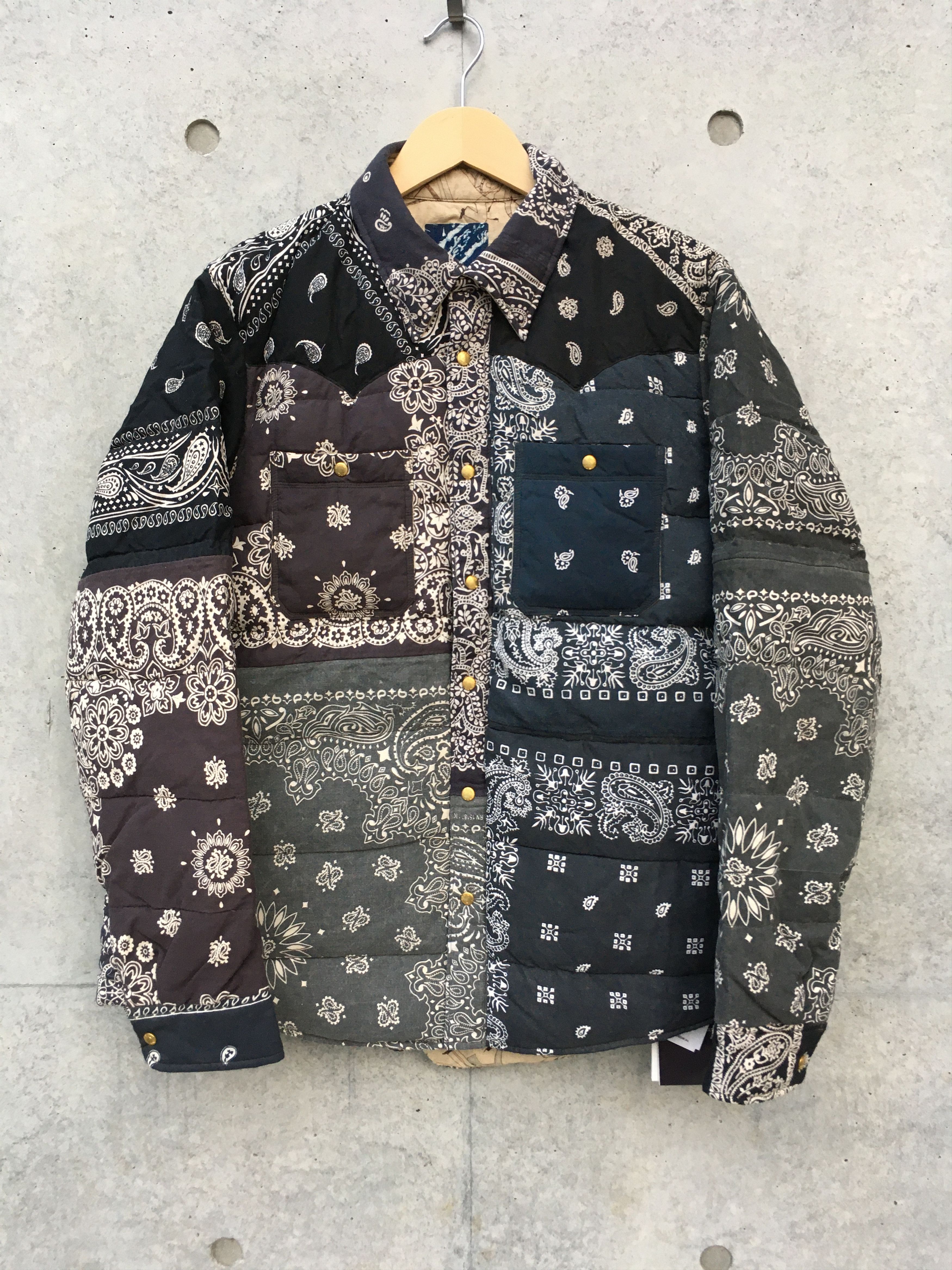 Visvim visvim I.C.T. KERCHIEF DOWN JKT / BANDANA BLACK | Grailed