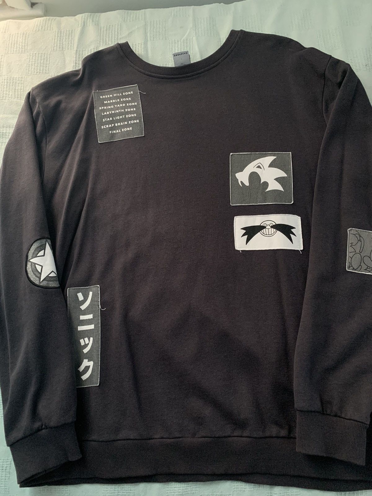 Drop Dead Clothing Sega Sonic Drop Dead Sweater (Fits like XL) | Grailed