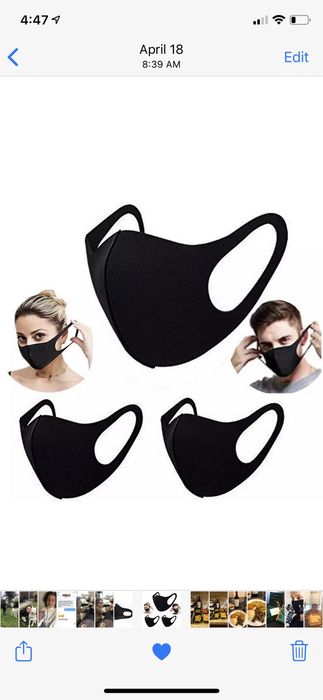 Alternative Apparel 3 Black face masks | Grailed