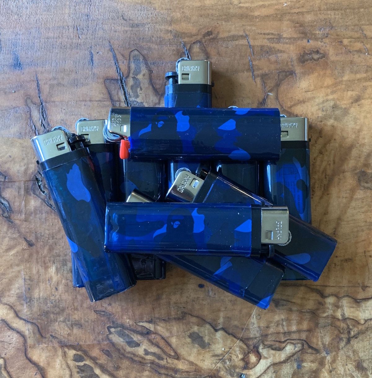Bape Blue Camo Lighter | Grailed