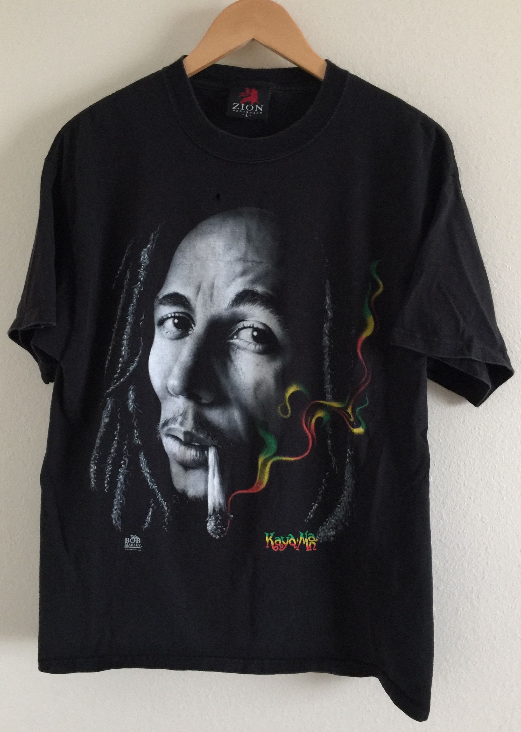 Vintage 00s Rasta Spliff Joint Reggae Tee | Grailed