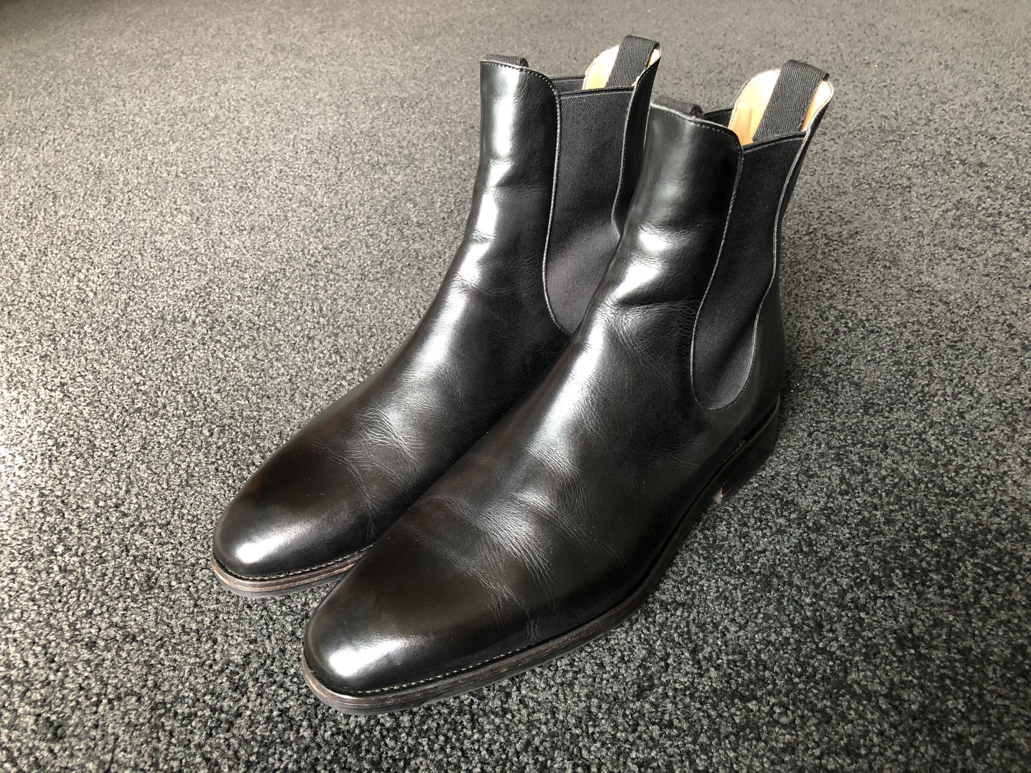 Carmina Rain Wholecut Chelsea Boots | Grailed