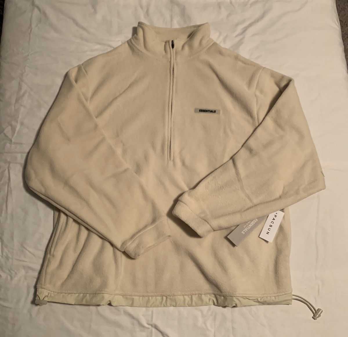 Pacsun FOG Essentials Fleece Pullover in Bone | Grailed