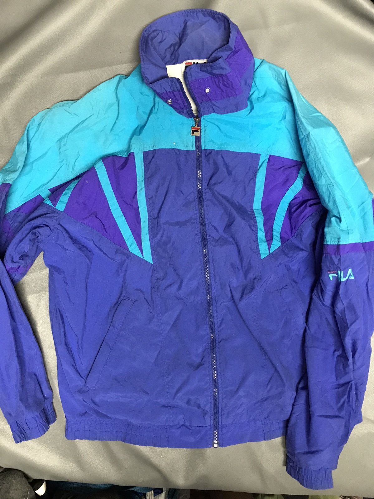 Vintage Fila tennis track jacket large Aqua berry vintage | Grailed
