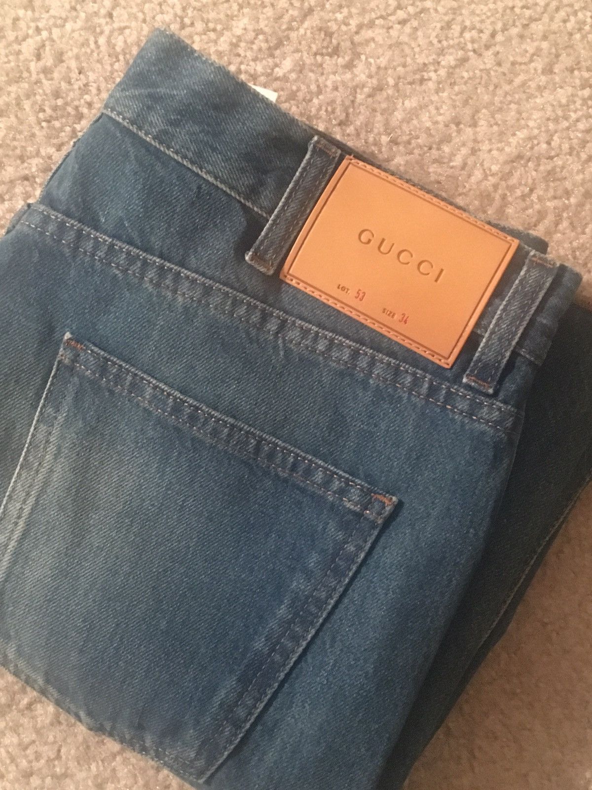 Gucci Gucci Snake Embroidered Jeans | Grailed