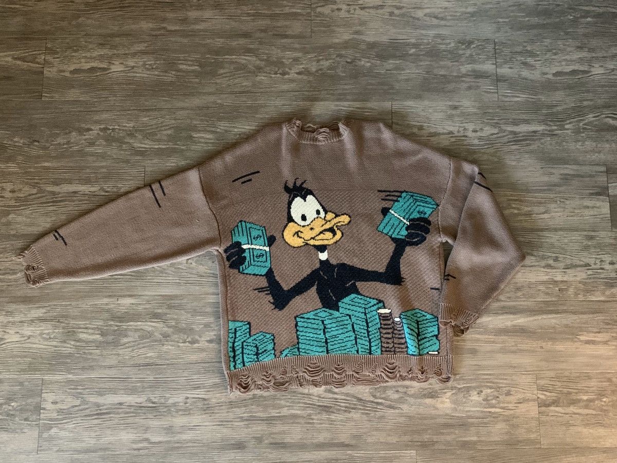 Other Empty Reference - Daffy Duck Distressed Knitted Sweater | Grailed