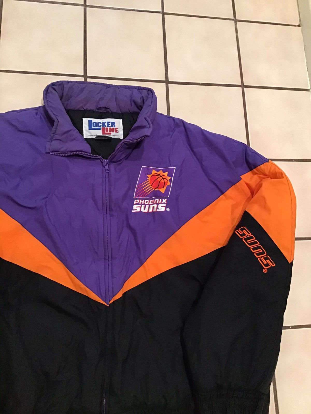 NBA × Vintage VTG 90s Locker Line Phoenix Suns Retro Puffer Barkley ...