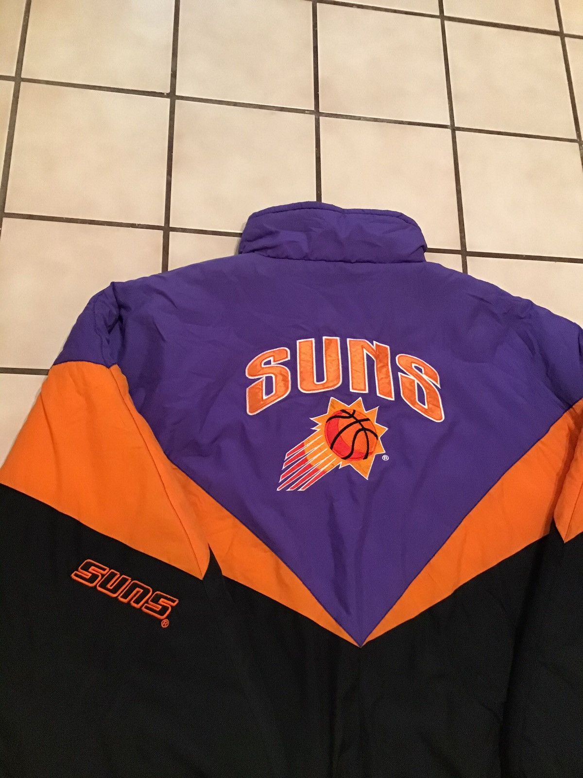 NBA × Vintage VTG 90s Locker Line Phoenix Suns Retro Puffer Barkley ...