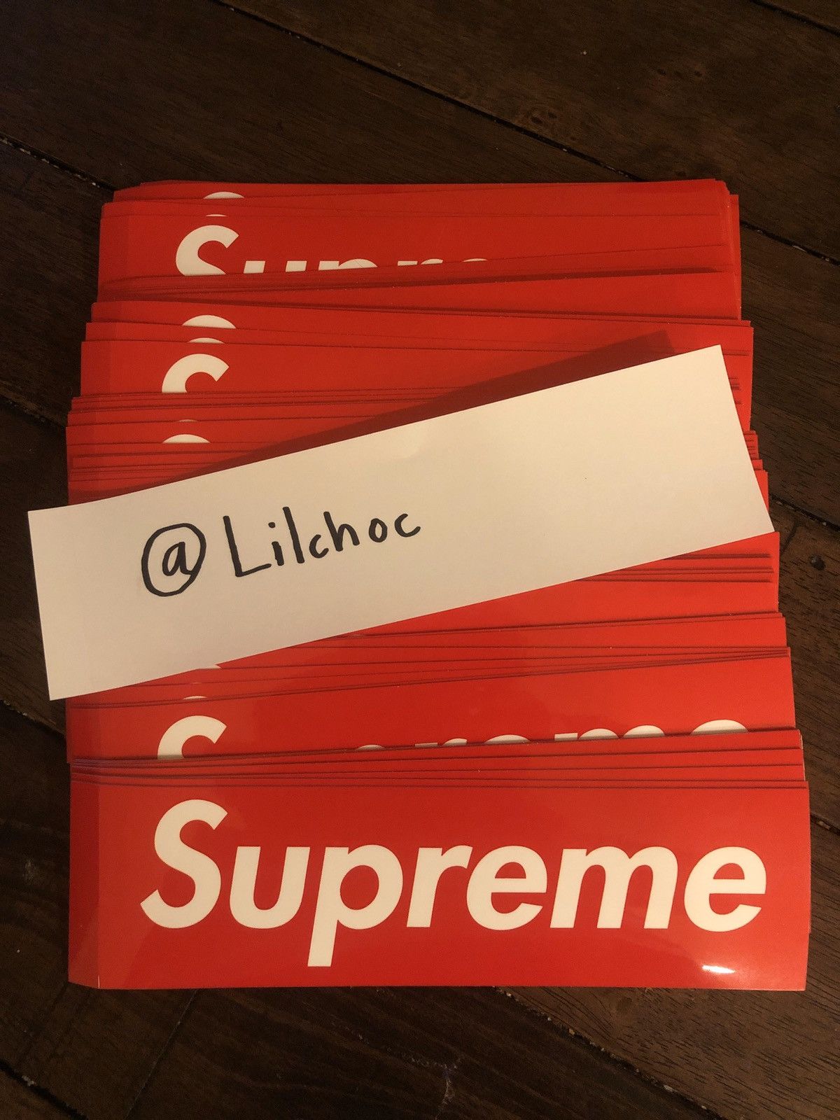Supreme 100 count Supreme Box Logo Sticker | Grailed