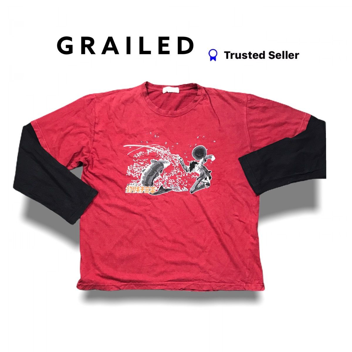 Anima × Cartoon Network × Vintage Vintage anime FISHERMEN SANPEI tshirt ...