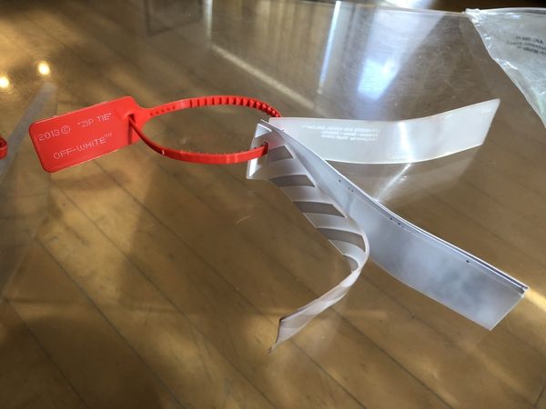 Off-White Off White Zip Tie, tag and bag | Grailed