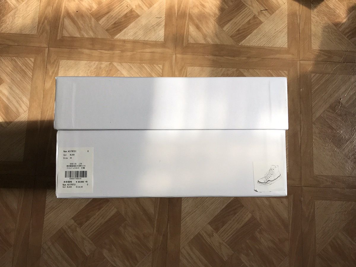 Miharayasuhiro Maison Mihara Yasuhiro “melted converse” black canvas ...