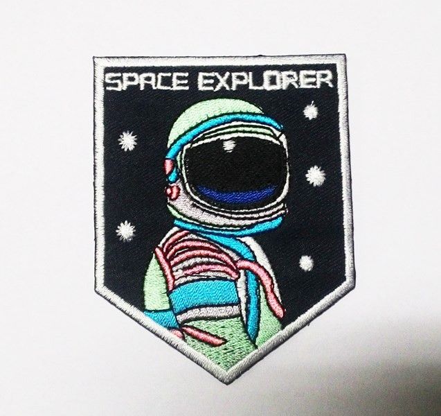 Vintage space explorer/spaceman iron-on patch. | Grailed