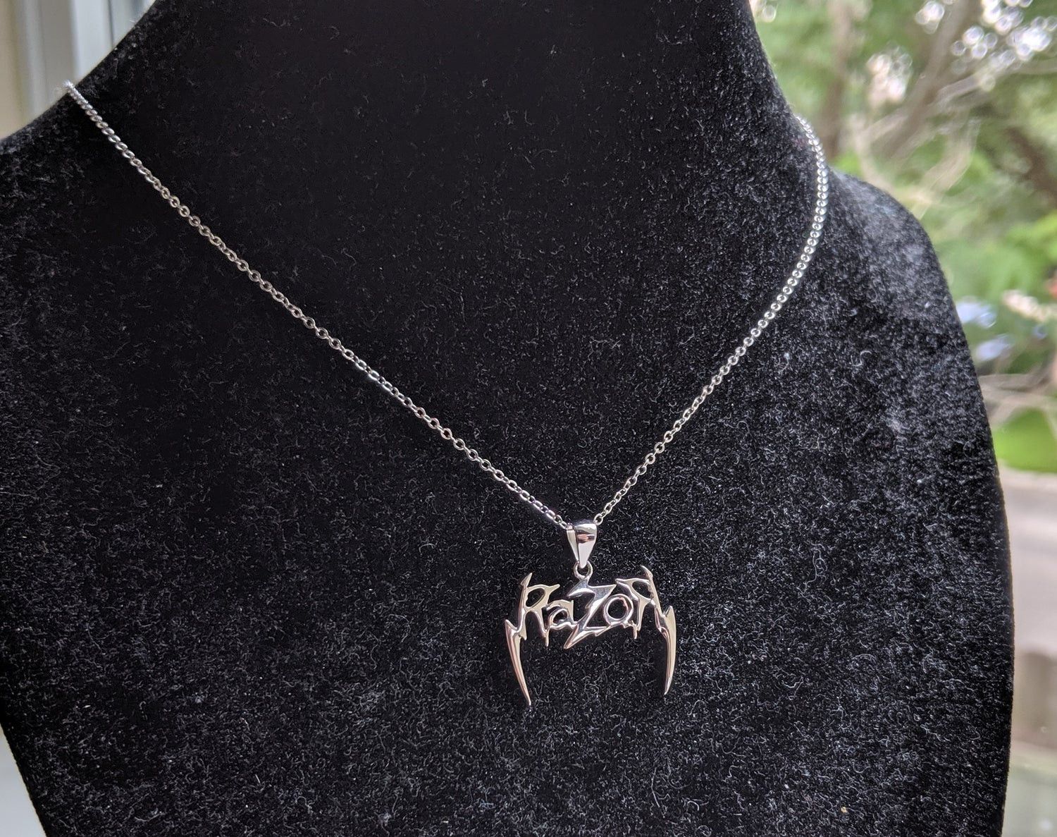 Custom Raf Simons Razor Necklace 925 Sterling Silver | Grailed