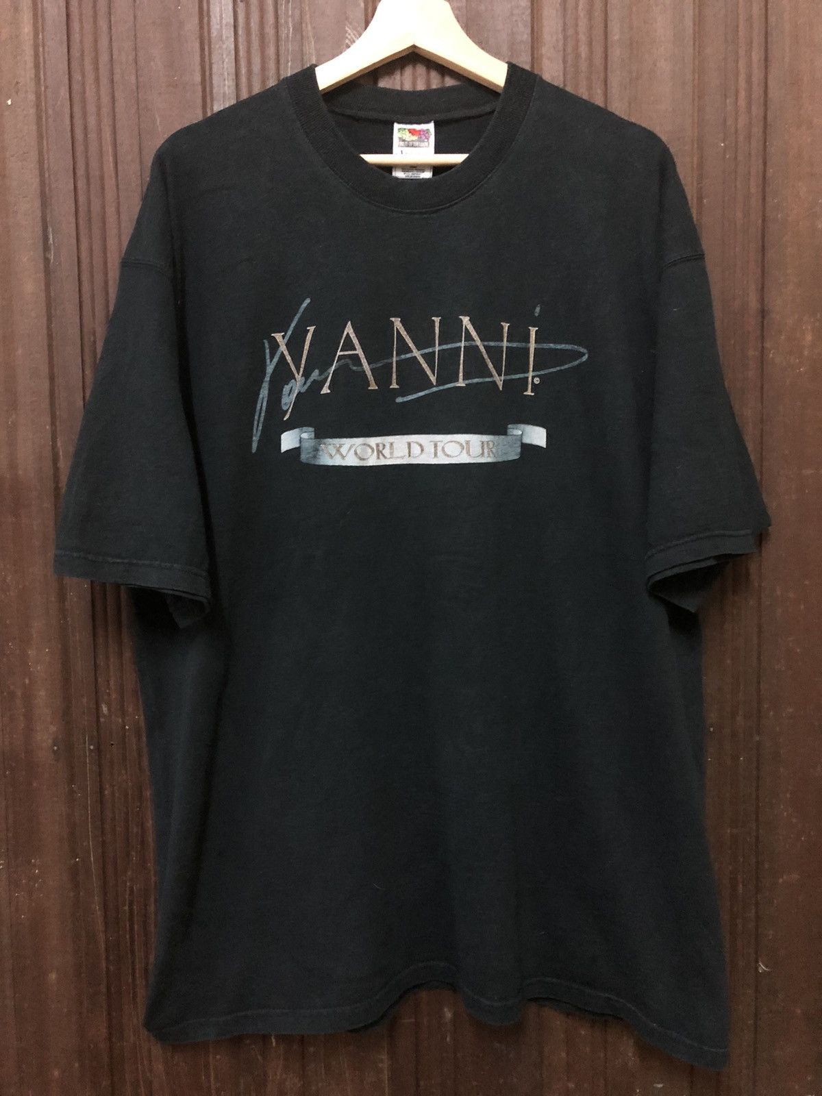 Band Tees × Vintage Vintage 90s Yanni World Tour Signature Nice T Shirt ...
