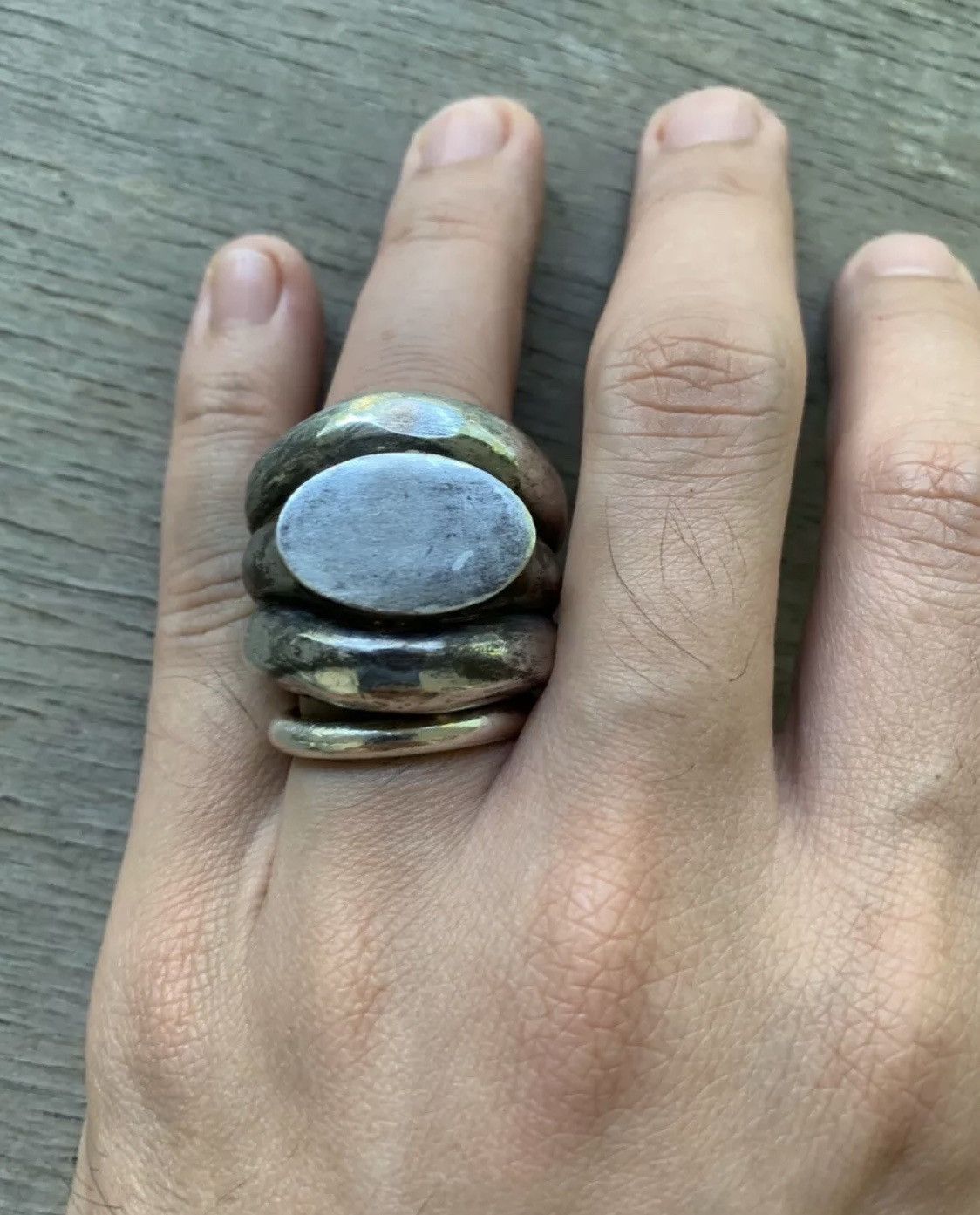 Avant Garde × Custom × Sterling Silver Custom Made 3 Layers of Roman ...