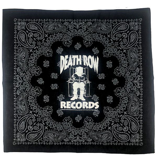 Death Row Records Death Row Records Logo Bandana | Grailed