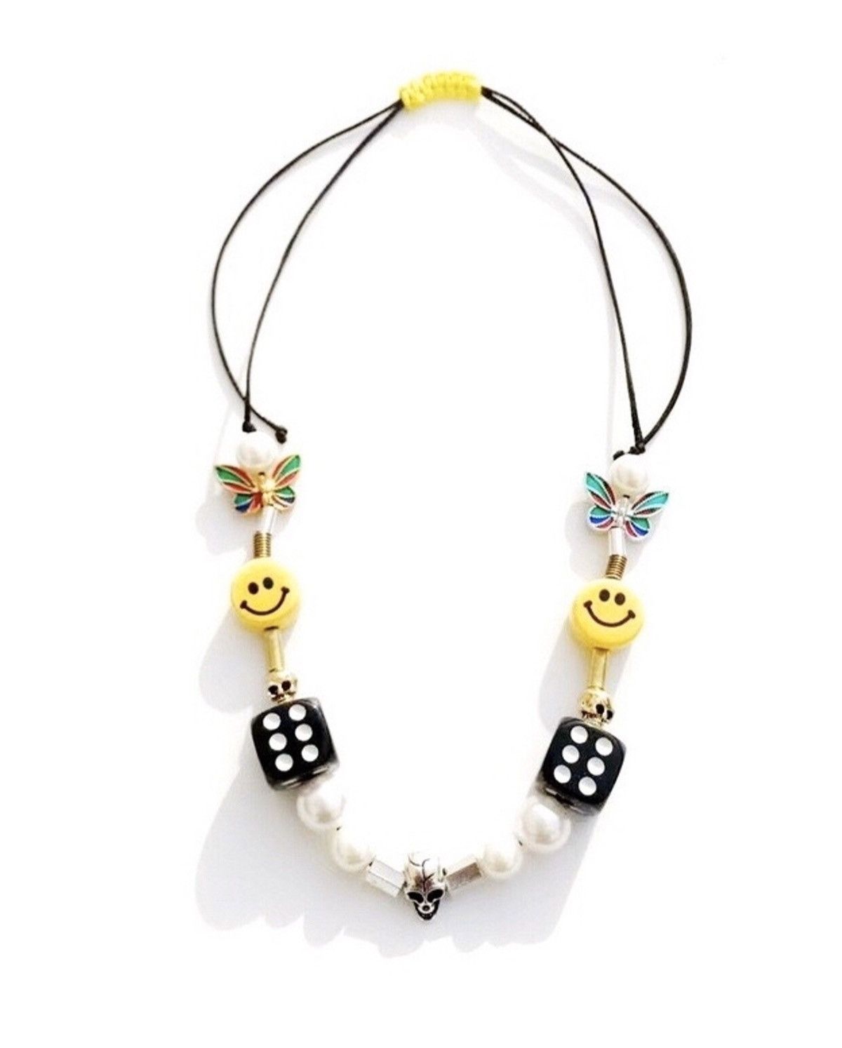 Asap Rocky Smiley Face Dice Pearl Necklace | Grailed