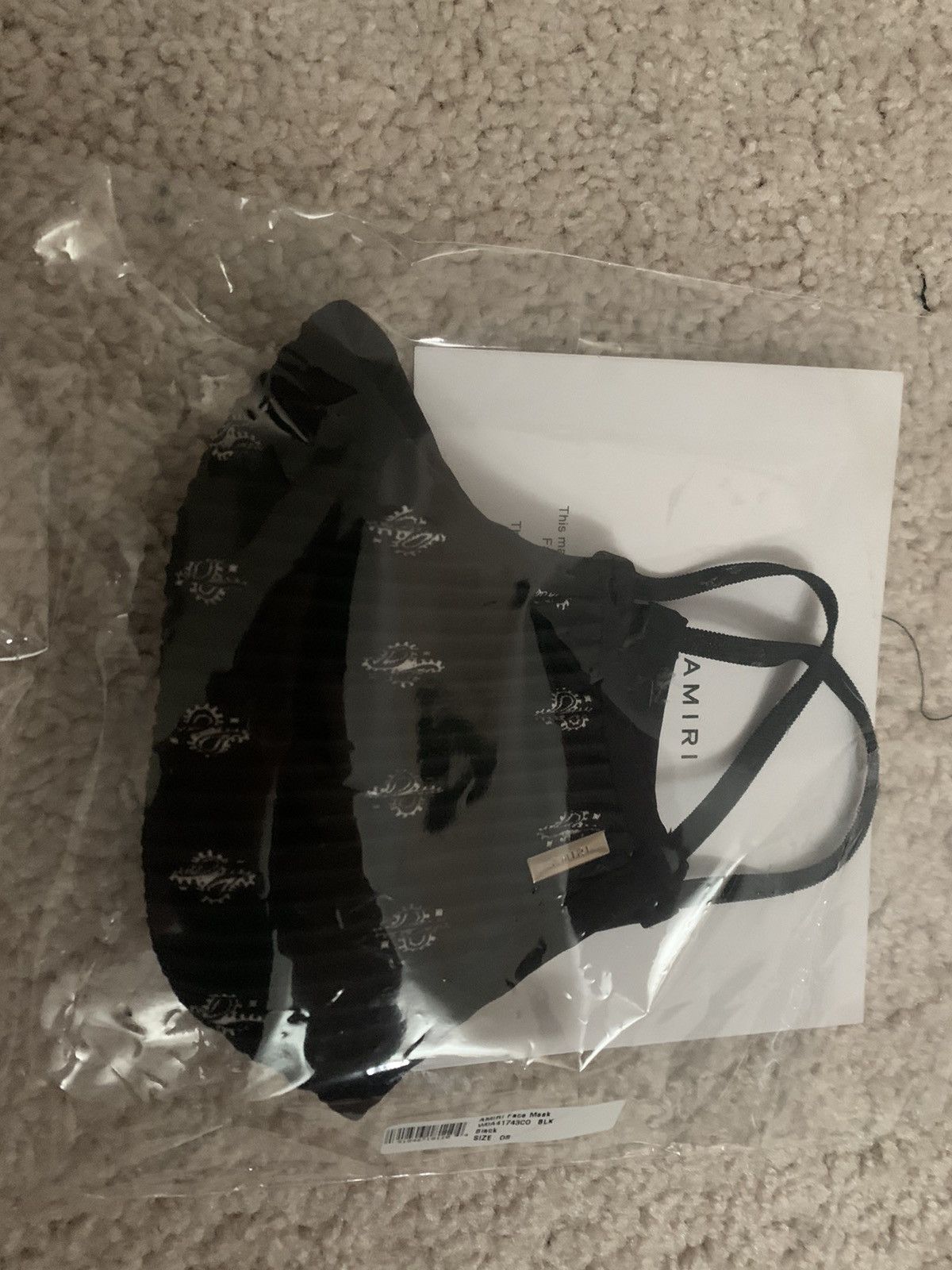 Amiri Amiri Bandana Mask | Grailed
