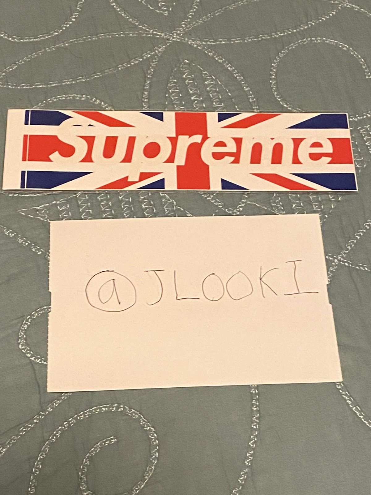 Supreme Supreme Union Jack Sticker (UK) | Grailed
