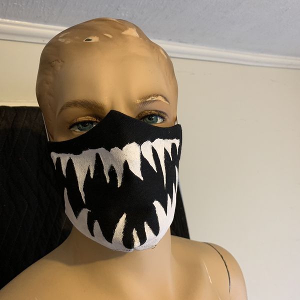 Custom Vile “Teeth” face mask version 2 with filter | Grailed