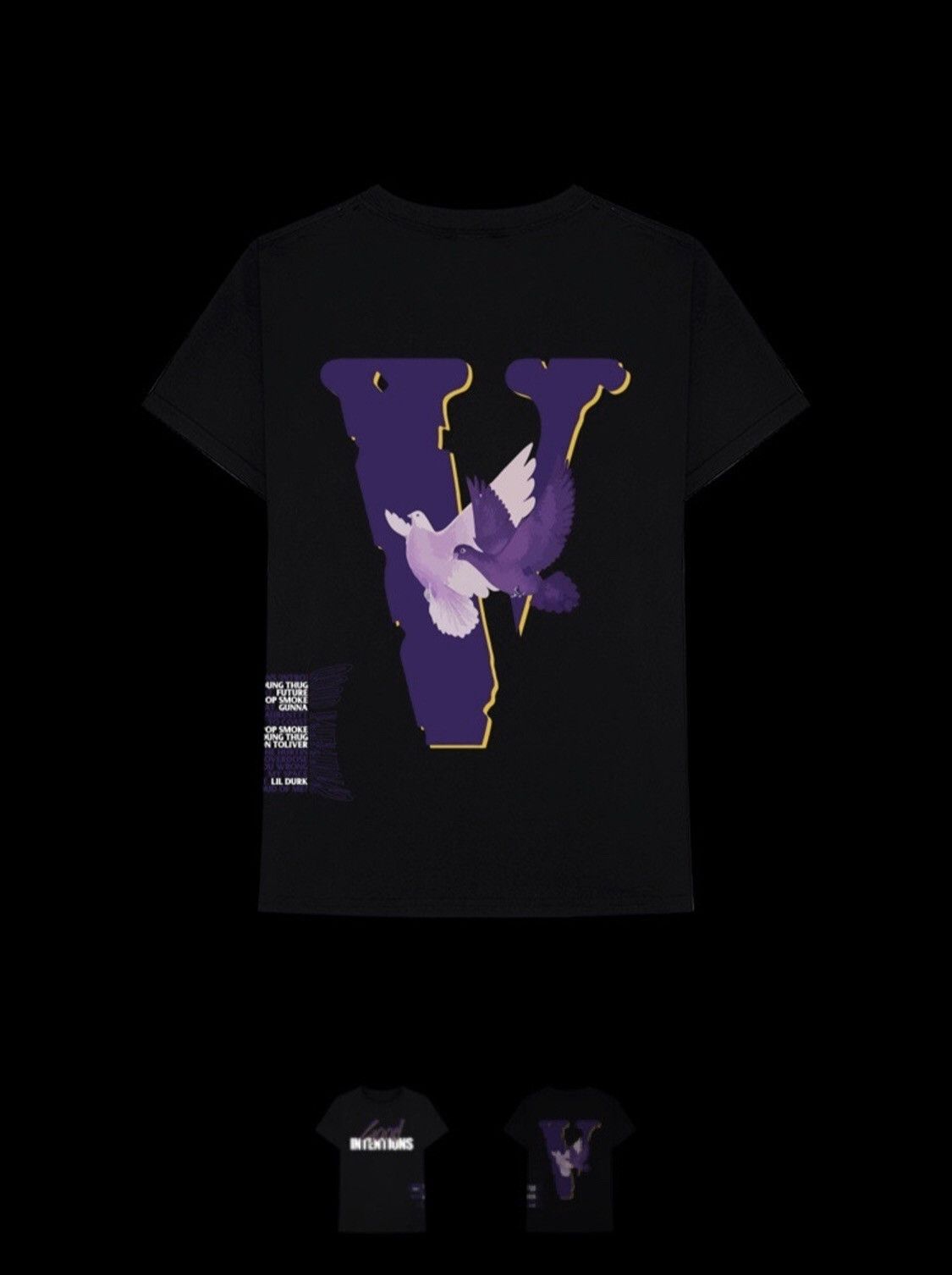 Vlone Vlone x Nav Doves Tee (Black) | Grailed