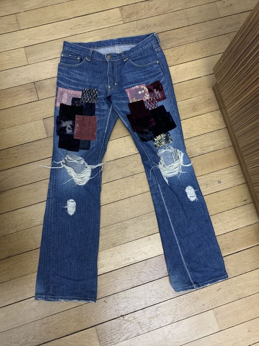 Number (N)ine FW03 Number Nine Kurt Cobain patchwork Jeans size 1 | Grailed