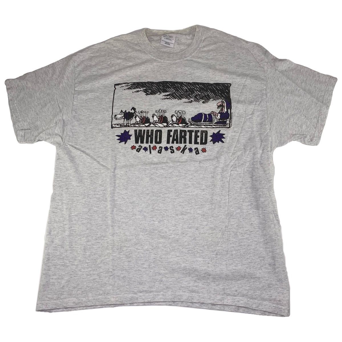 Streetwear × Vintage Vintage 90s who farted Alaska tee VERY RARE single ...