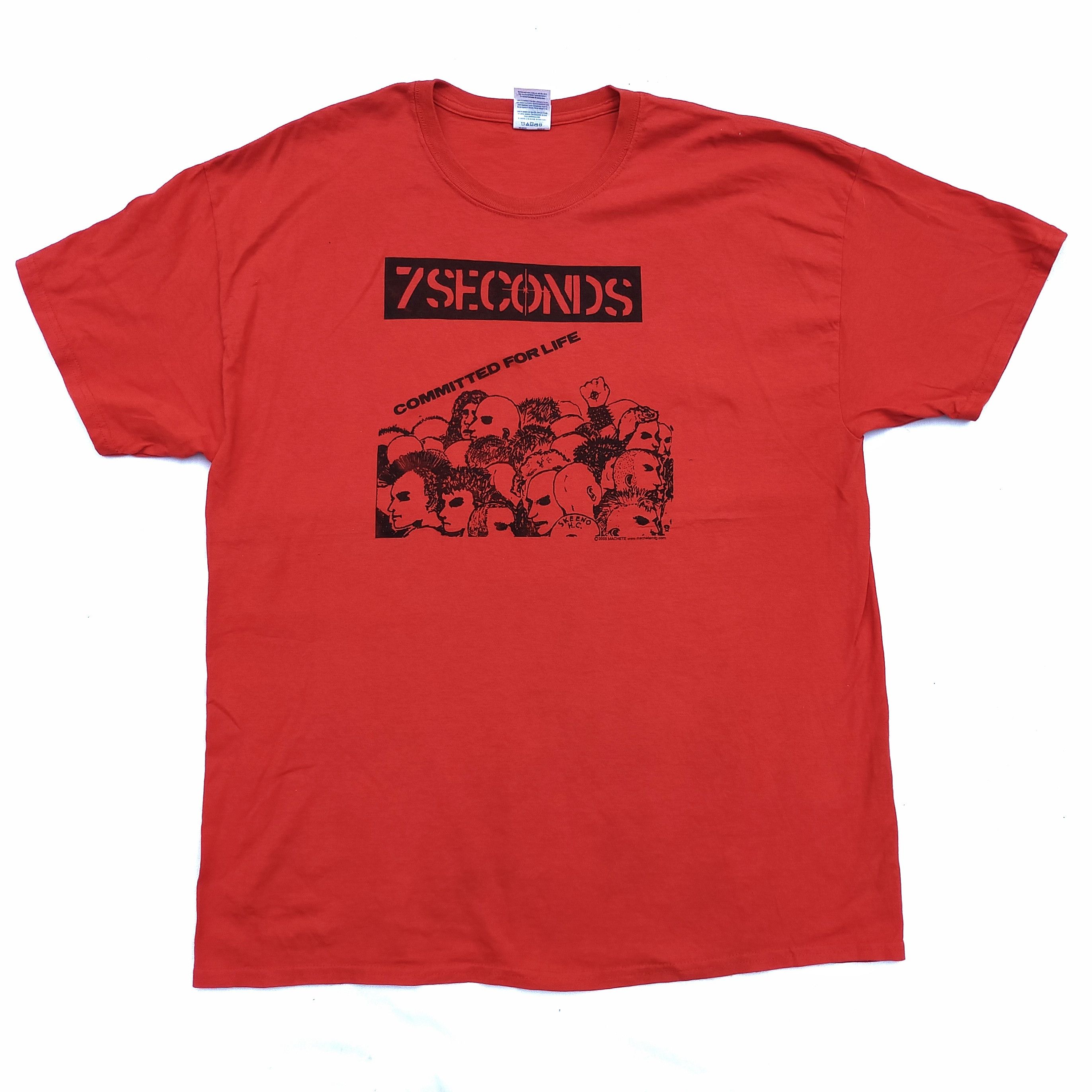 Band Tees Early 00s 7 Seconds band shirt | Grailed