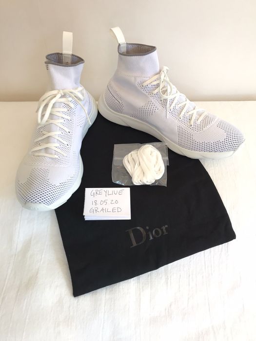 Dior Dior B21 High-Top White Sneaker | Grailed