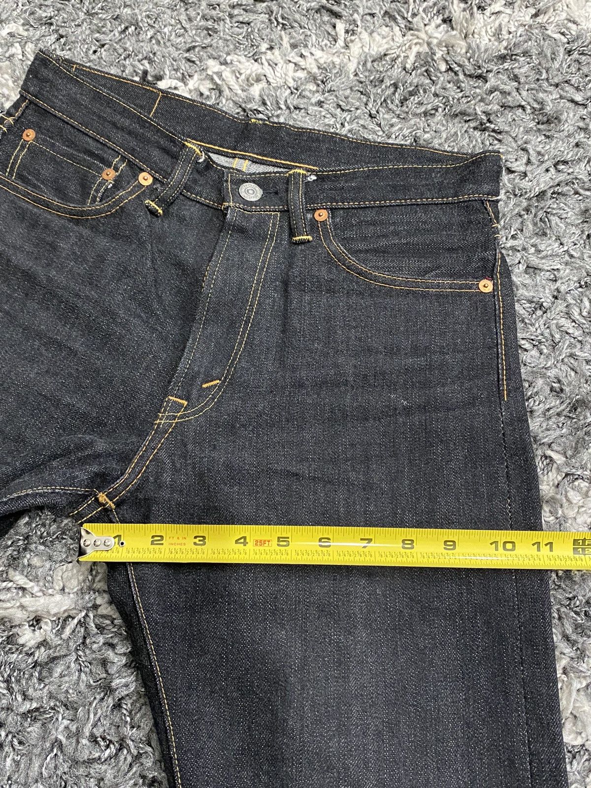 The Flat Head Flat Head 4001 Black Straight Leg Selvedge The Flat Head Flat Head 4001 Black Straight Leg Selvedge