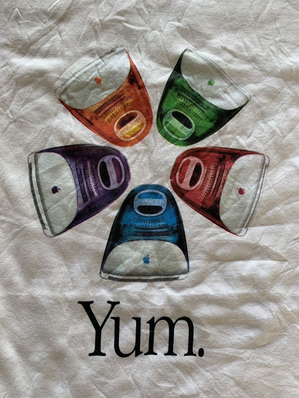 Apple × Vintage Vintage Apple Yum T Shirt White iMac G3 | Grailed
