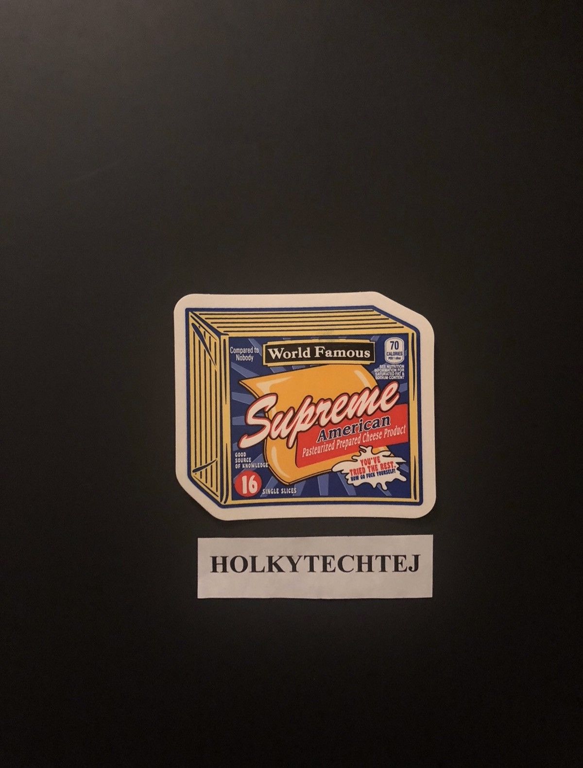 Supreme Supreme Cheese Sticker | Grailed
