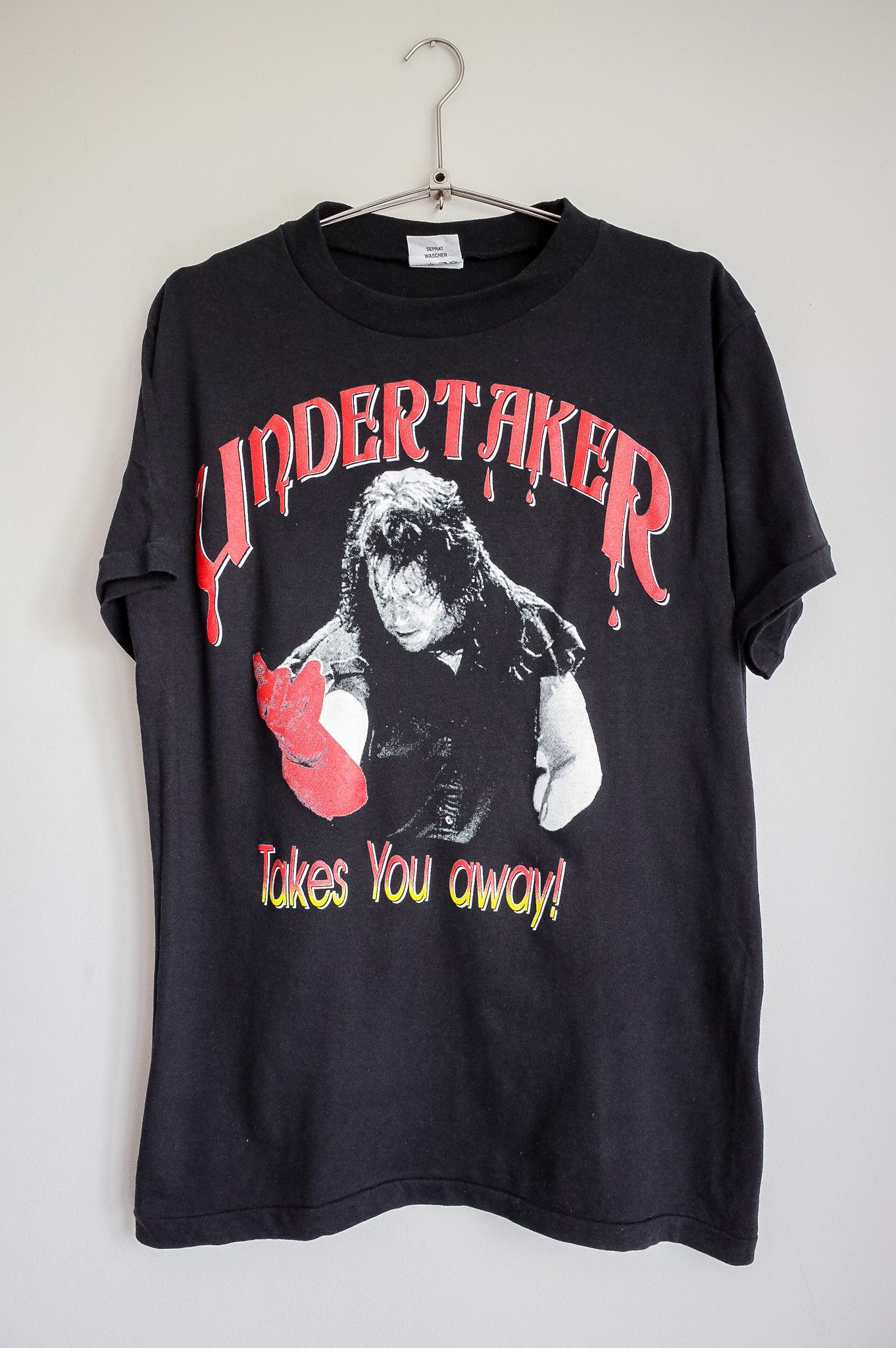 Vintage Undertaker - 90s WWE vintage single stitch takes you away | Grailed